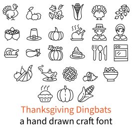 Thanksgiving Dingbats|D-1228589