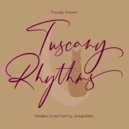 Tuscany Rhythms Font|D-1240274