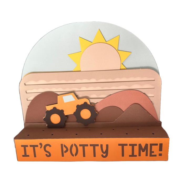 Monster Truck Potty Pop Holder