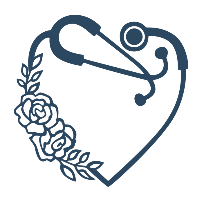 Stethoscope with Flowers