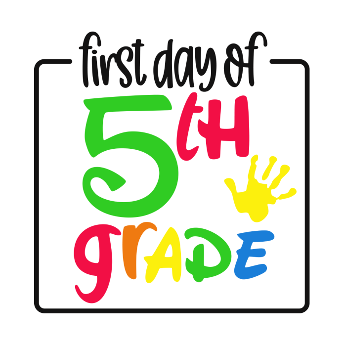 First Day of Fifth Grade