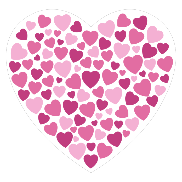 Heart Collage Sticker for Valentine's Day|D-1245240