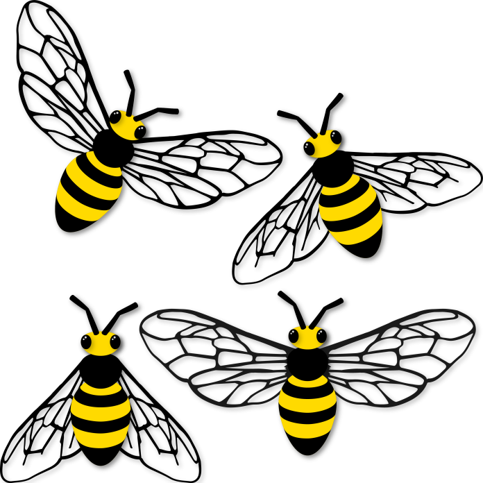 4 bees