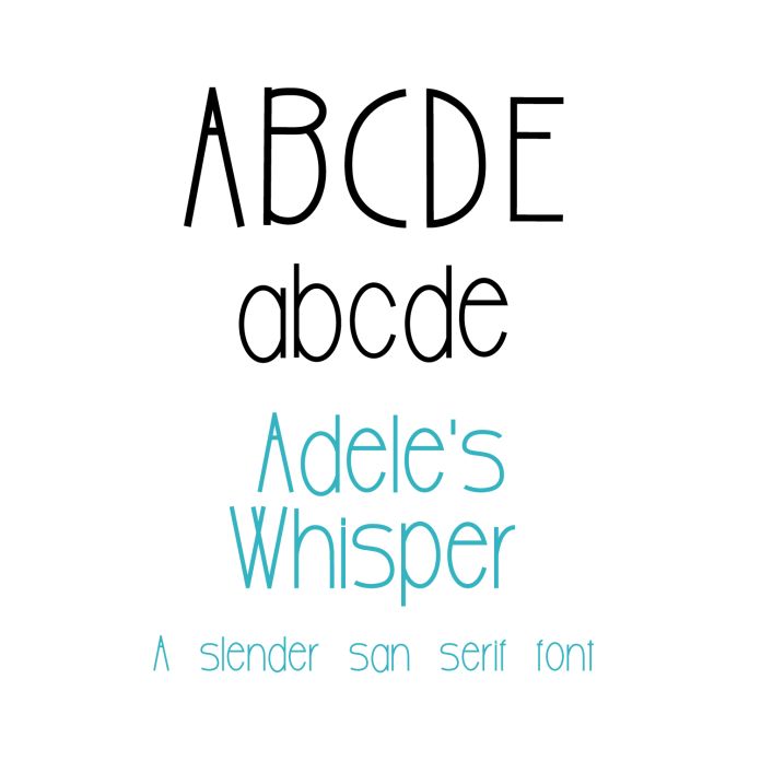 Adele's Whisper Font|D-1233430