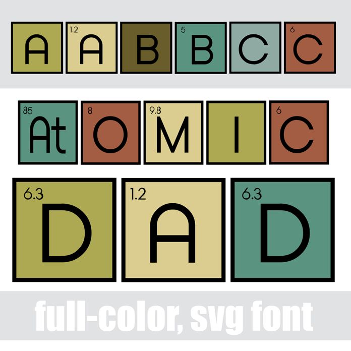 Atomic Dad Color Font