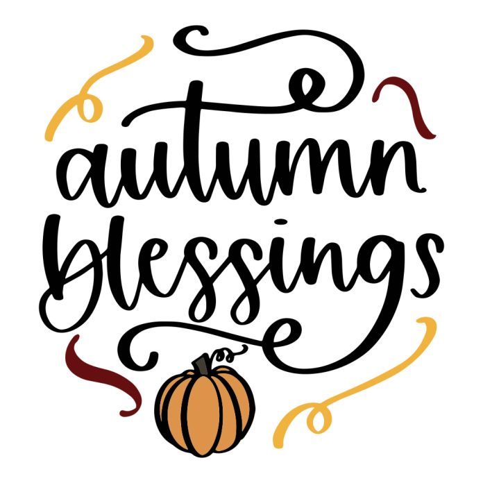 Autumn Blessings SVG