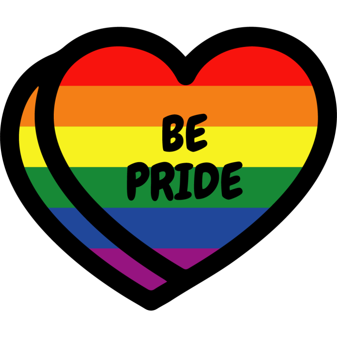 be pride, legbtq heart