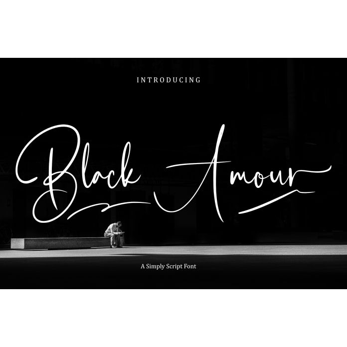 Black Amour Font|D-1240355