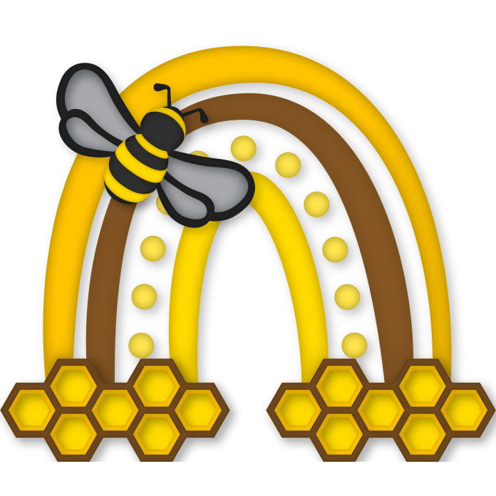 boho bumble bee rainbow