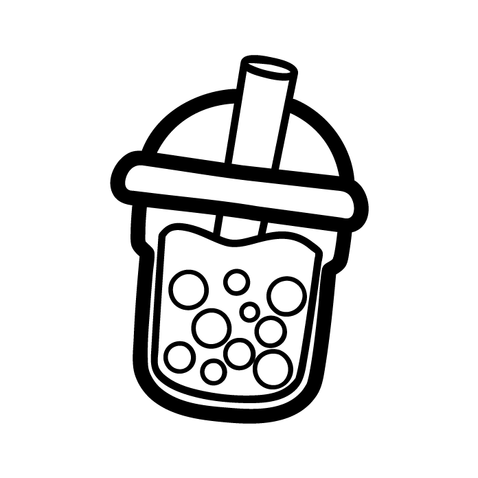 bubble tea outline