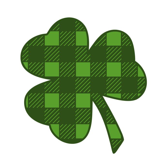 Buffalo Plaid Shamrock|D-1256800