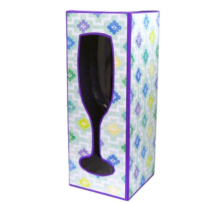 Champagne glass box -23cm tall|D-1233764