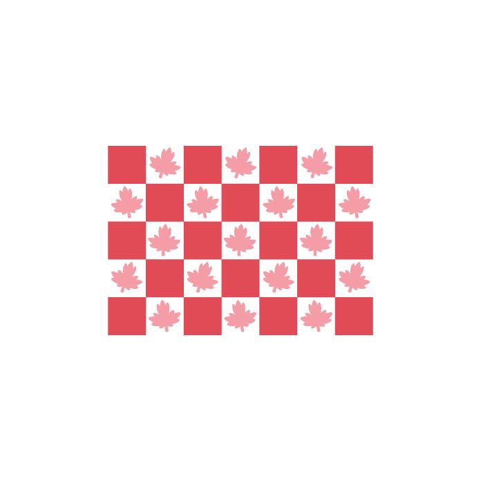 Checkerboard Canada Pattern