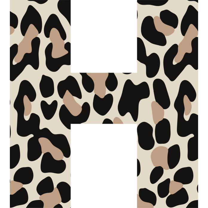 Cheetah Letter H|D-1233162