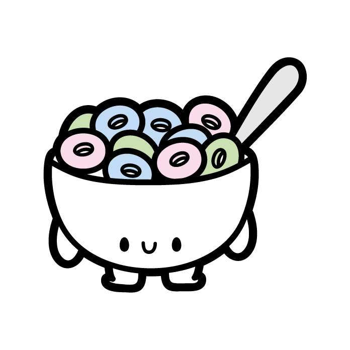 chibi cereal bowl|D-1251040