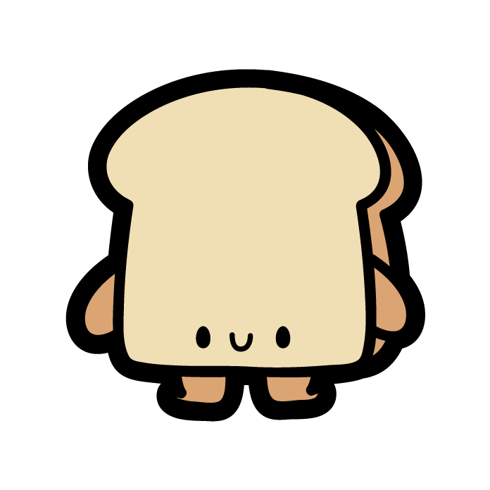 chibi bread slice toast|D-1250552