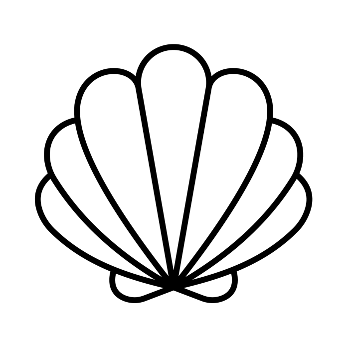 Clam Shell SVG | Beach SVG | Summer Clipart|D-1241662