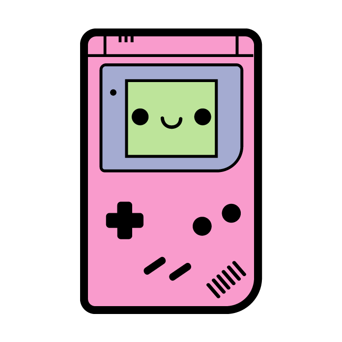 retro console kawaii