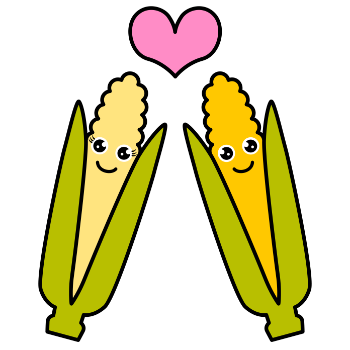 Cute Corn Couple|D-1248677