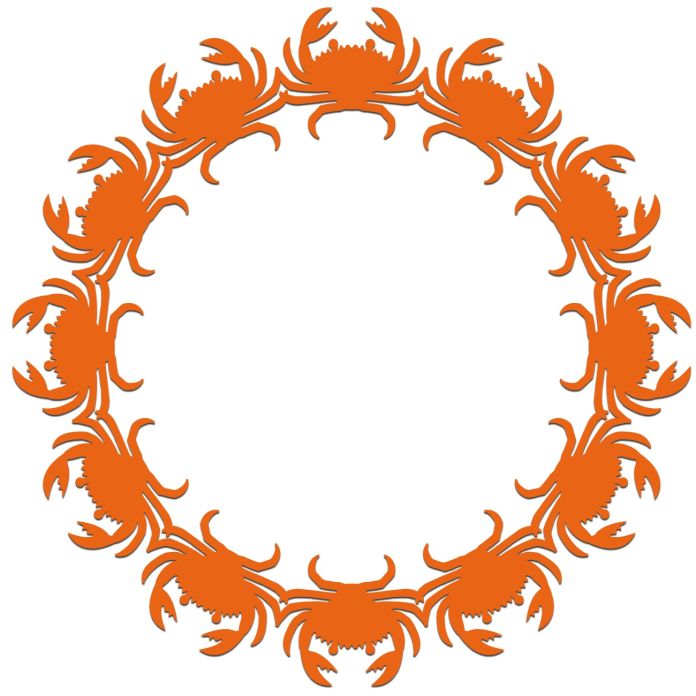 Crab Border Circle Frame
