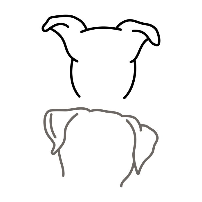 Dog Head Outline 3