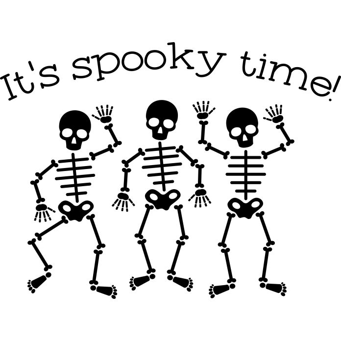 It's Spooky Time Dancing Skeletons