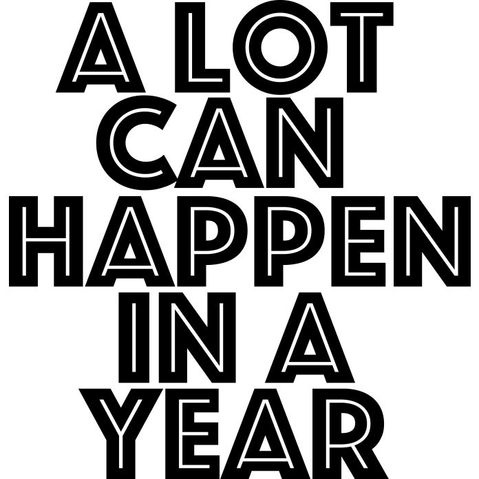 A Lot Can Happen in A Year|D-1238875