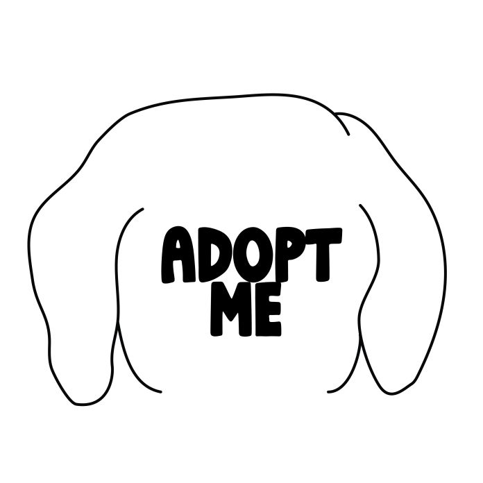 Adopt Me Dog Head Outline