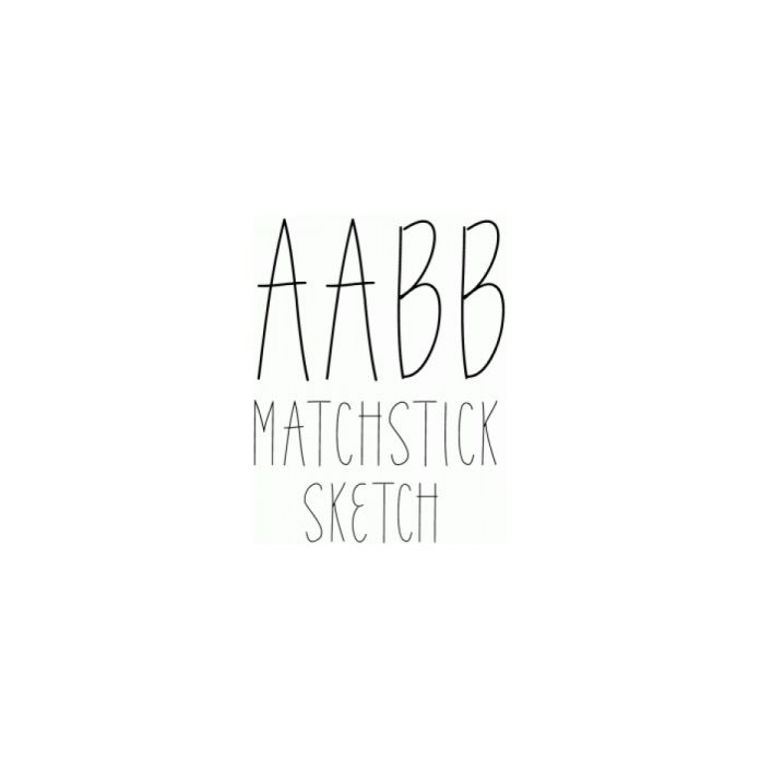 matchstick sketch font