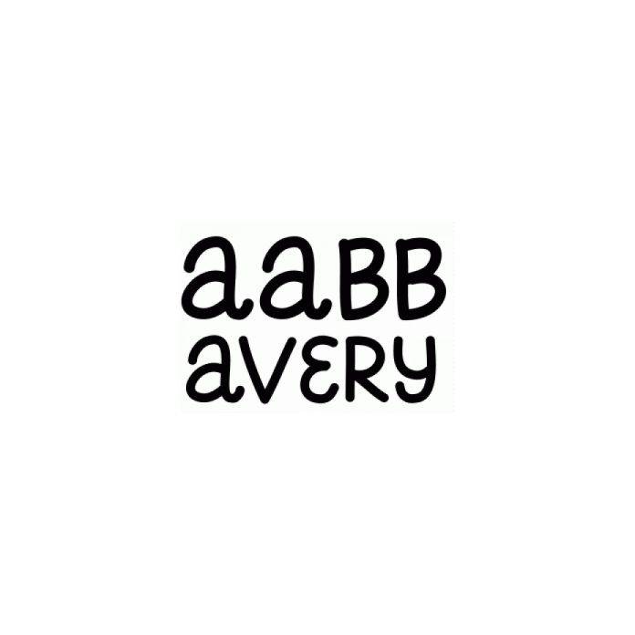avery font