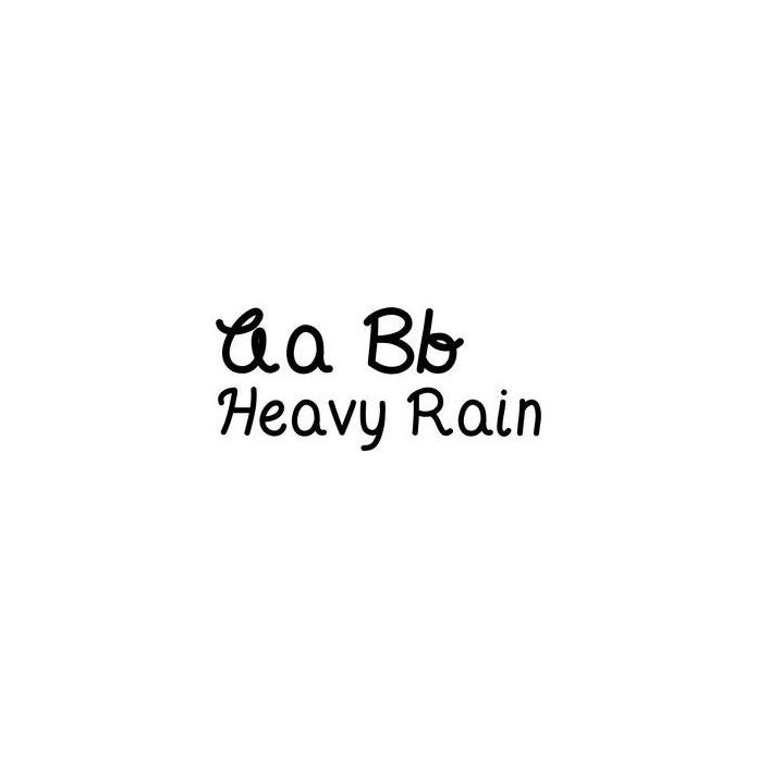 heavy rain font