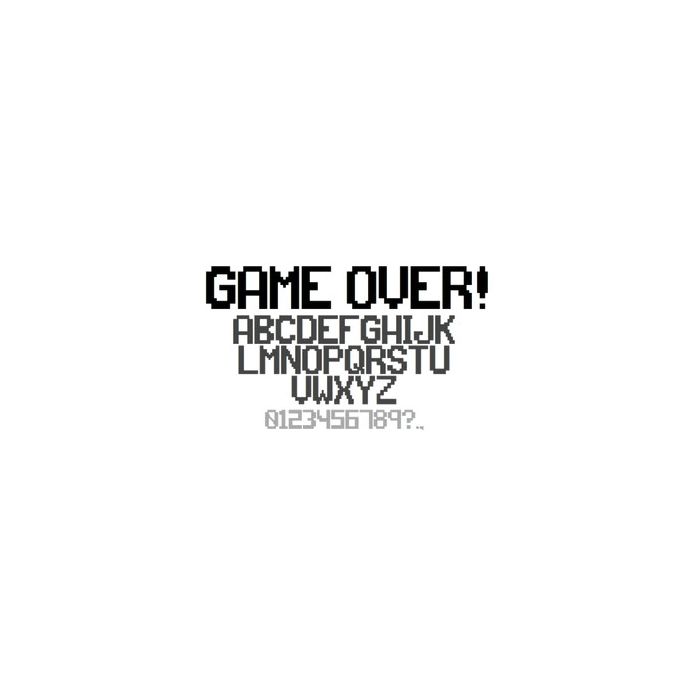 game over! font