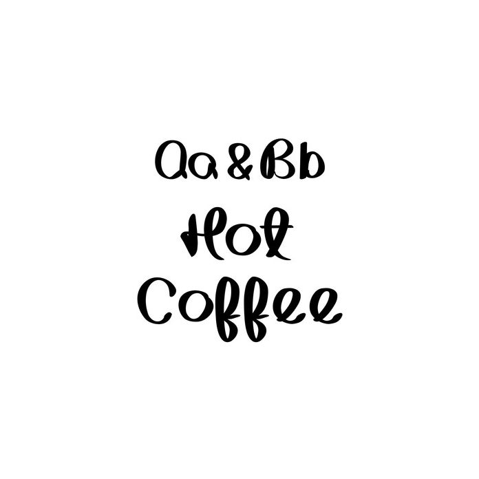 hot coffee font