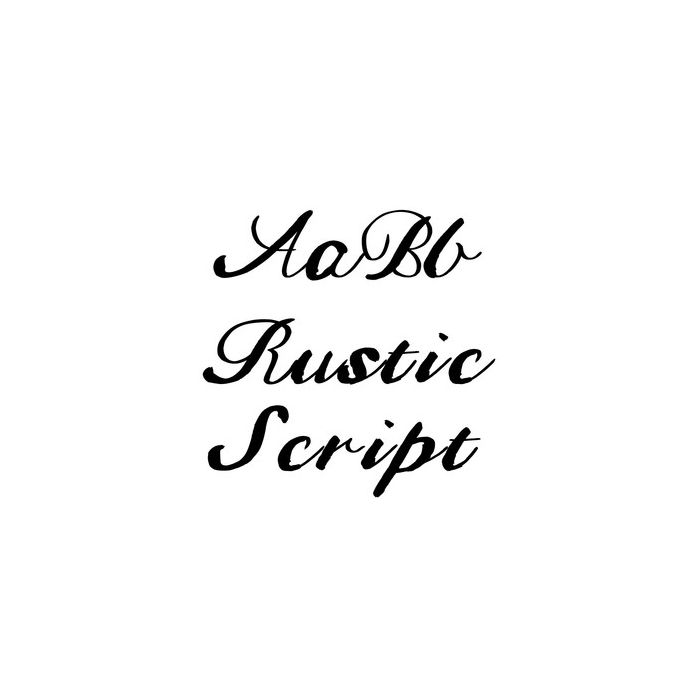 rustic script font