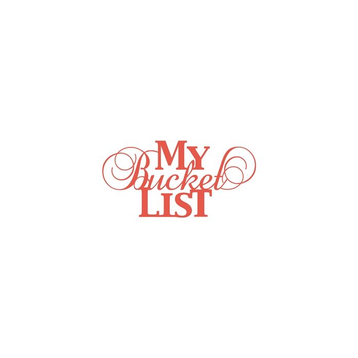 'my bucket list' phrase