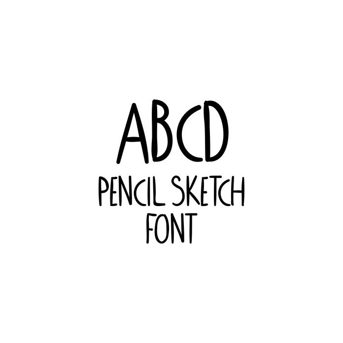 pencil sketch font
