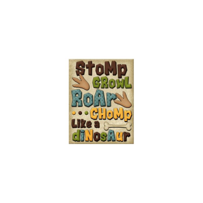 dinosaur stomp growl roar title