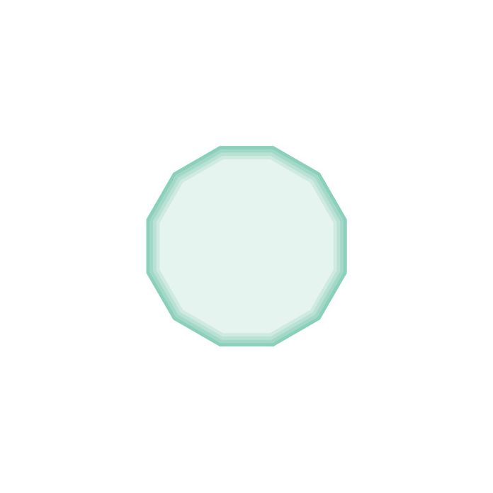 nested hexagon shapes