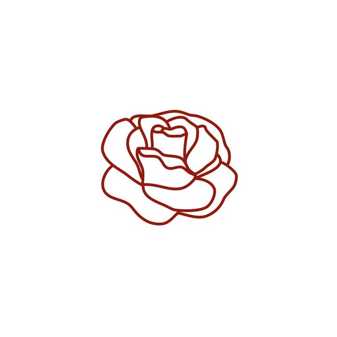 red rose papercut
