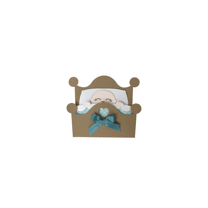 baby in cot card
