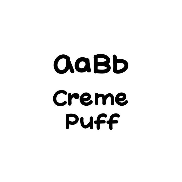 creme puff font