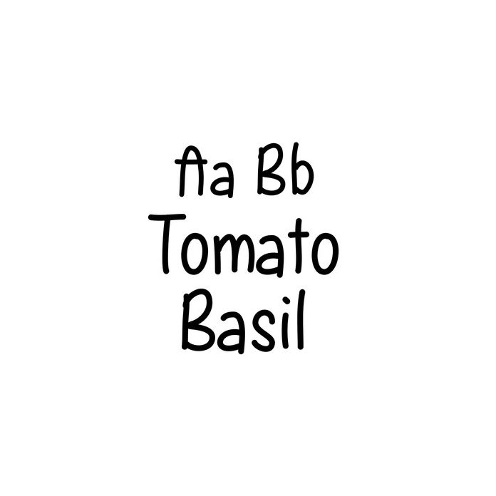 tomato basil font