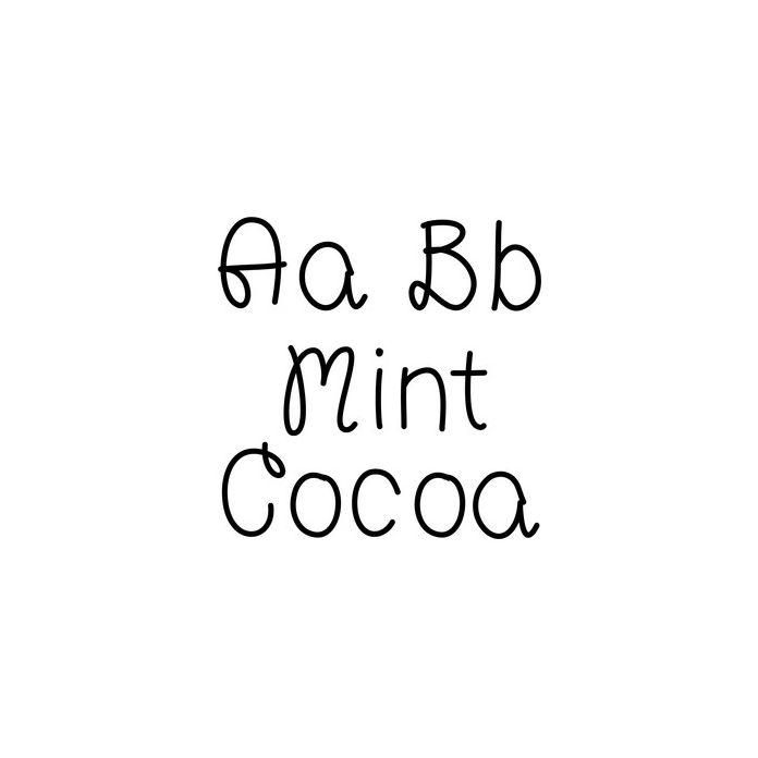 mint cocoa font