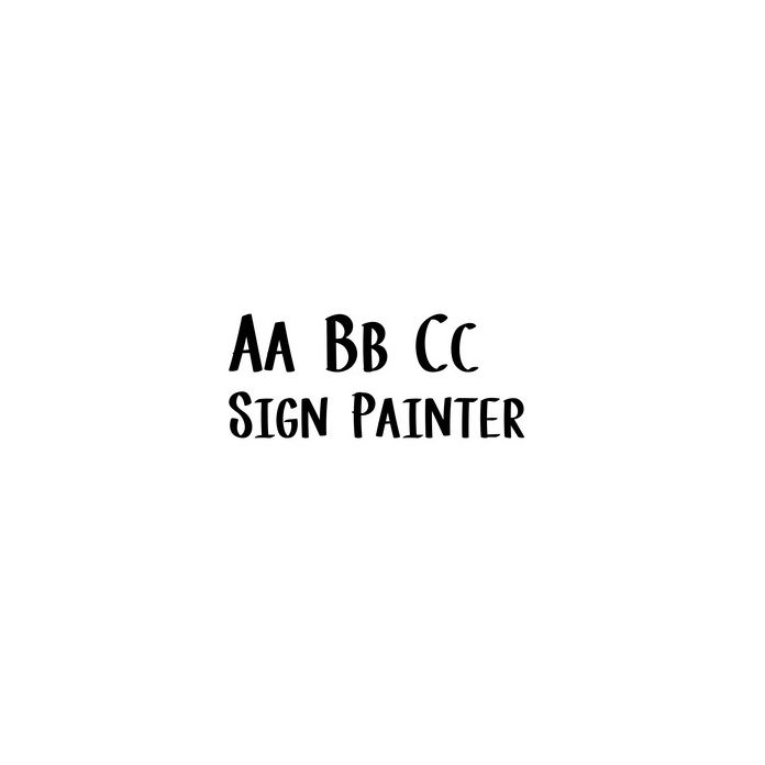 sign painter font