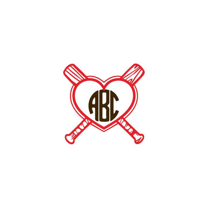 baseball bats heart