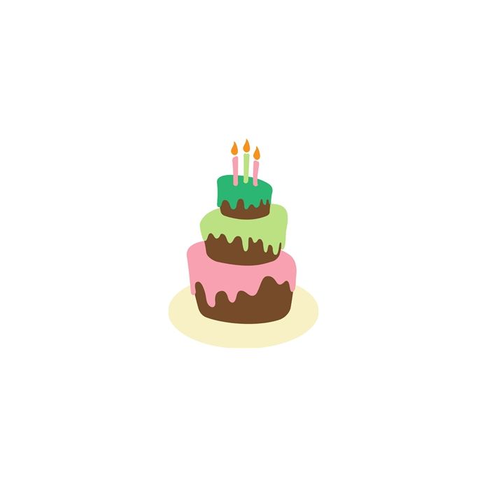 3 tiered birthday cake