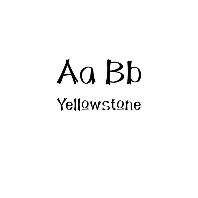 yellowstone font