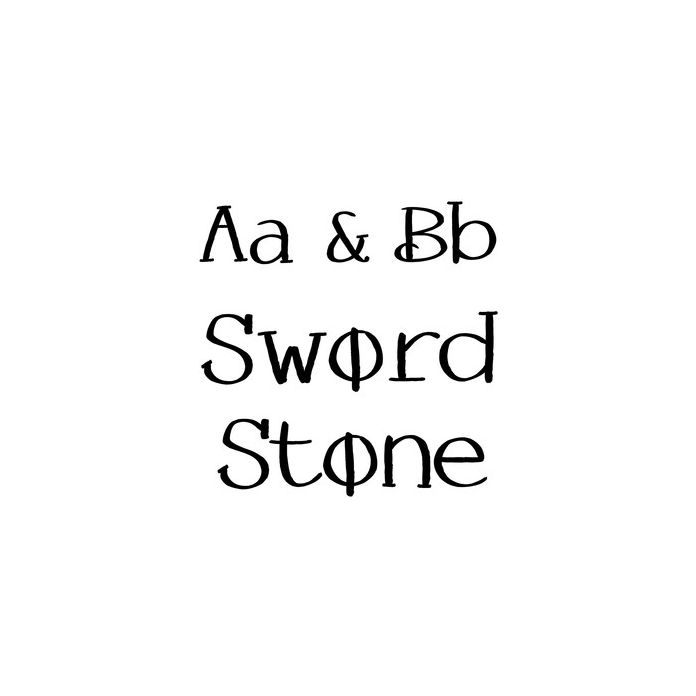 sword stone font