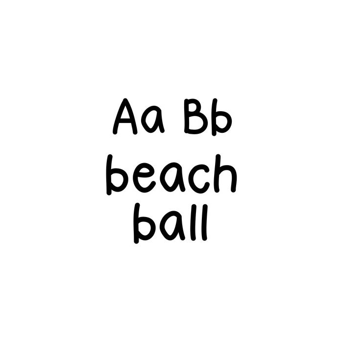 beach ball font