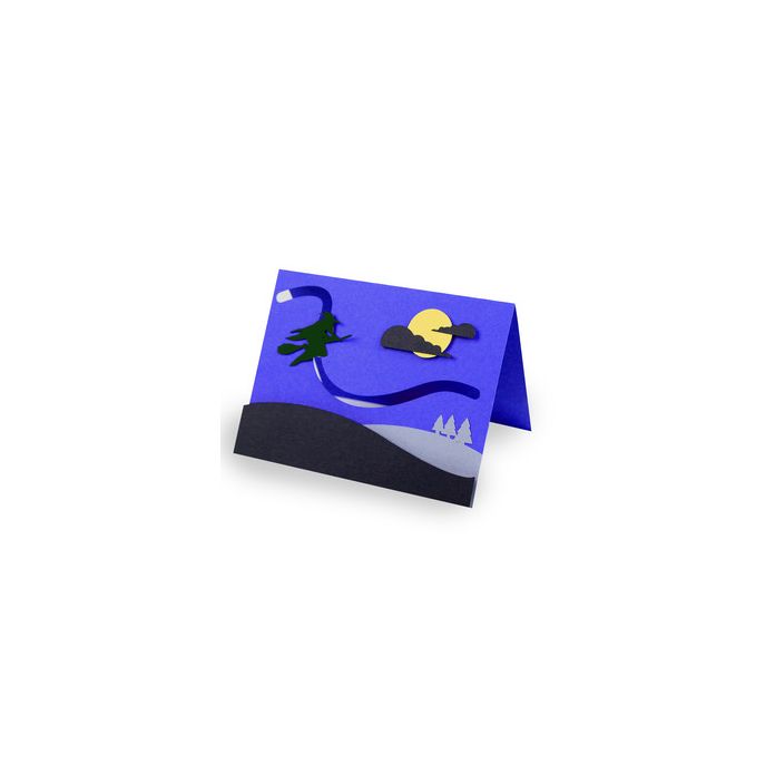 witch halloween witch motion card